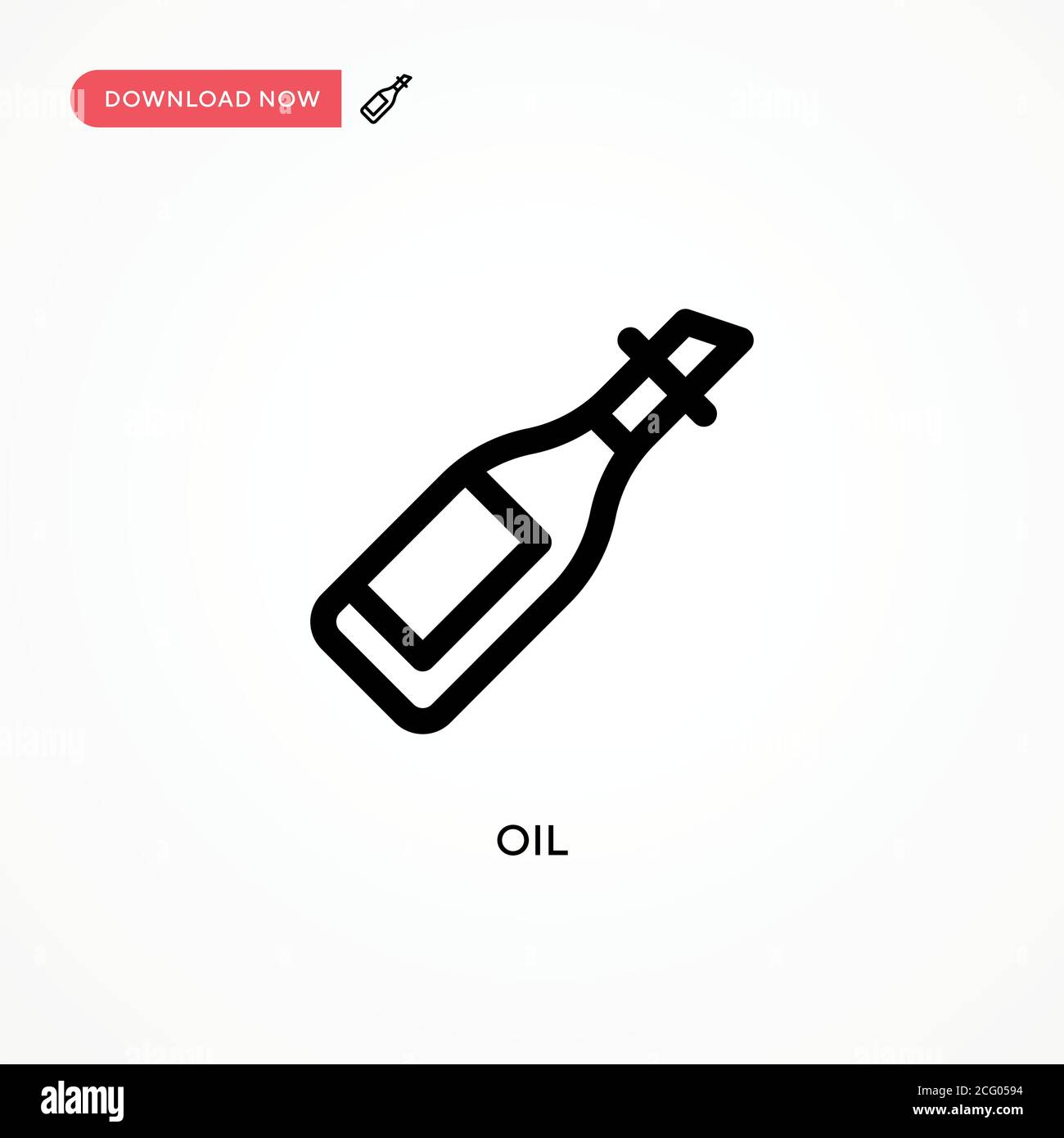 Oil Simple vector icon. Modern, simple flat vector illustration for web ...