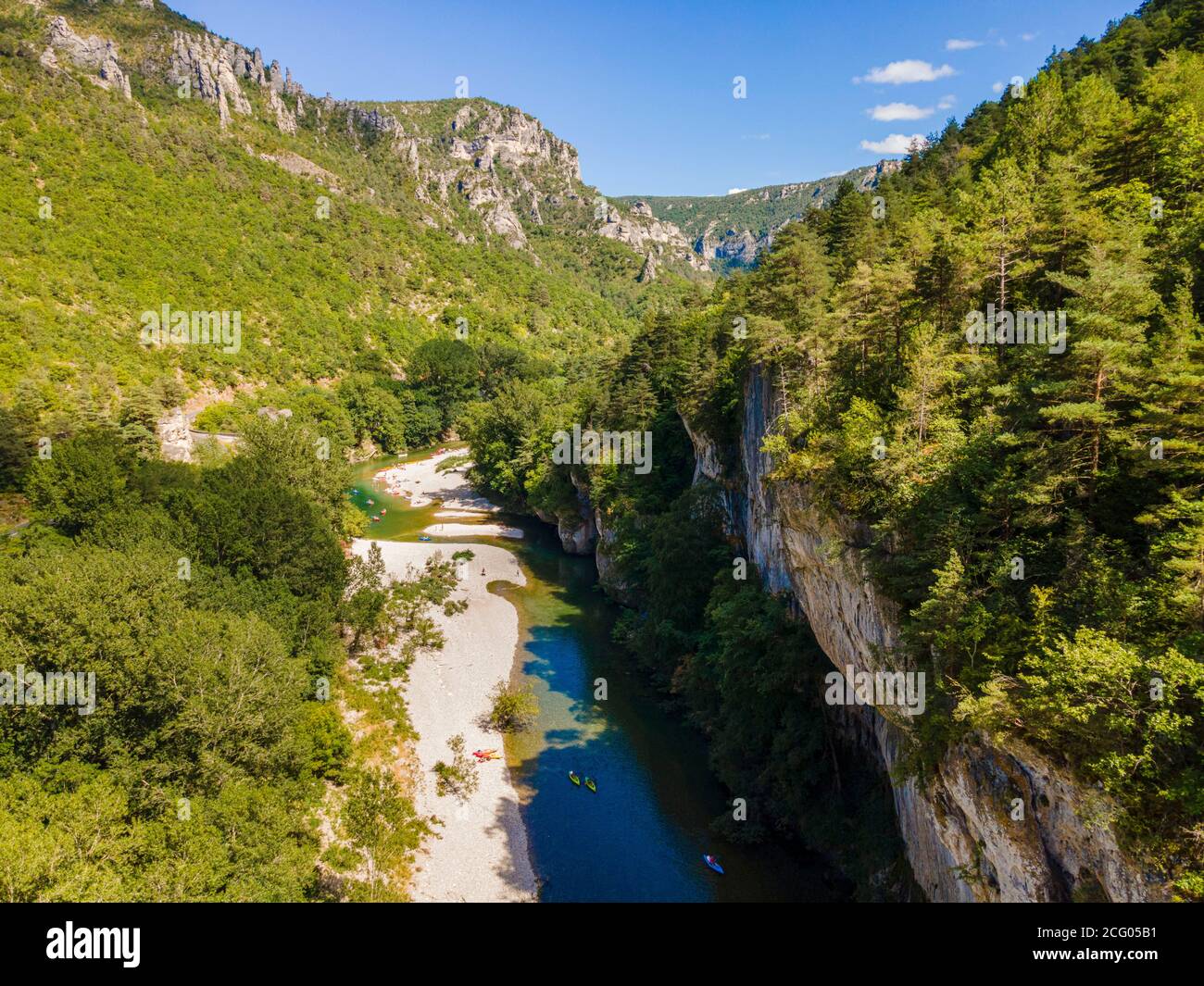 France, Lozere, Les Causses and Les Cevennes, the Gorges du Tarn listed ...