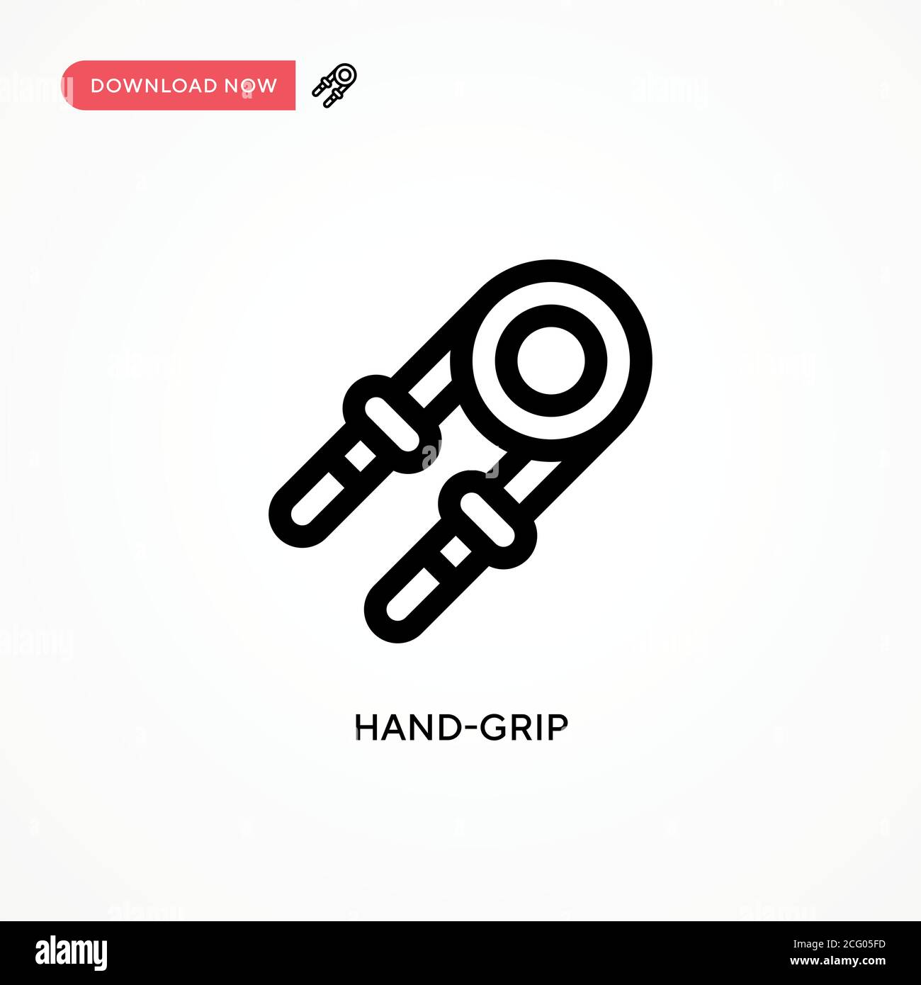 Hand-grip Simple vector icon. Modern, simple flat vector illustration ...