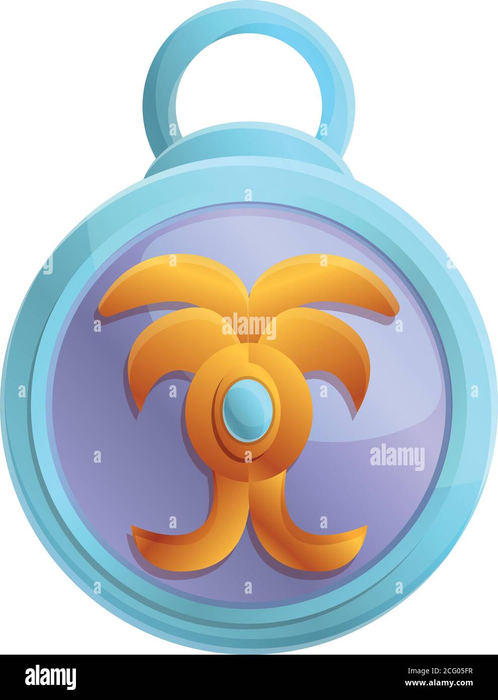 Necklace amulet icon. Cartoon of necklace amulet vector icon for web ...