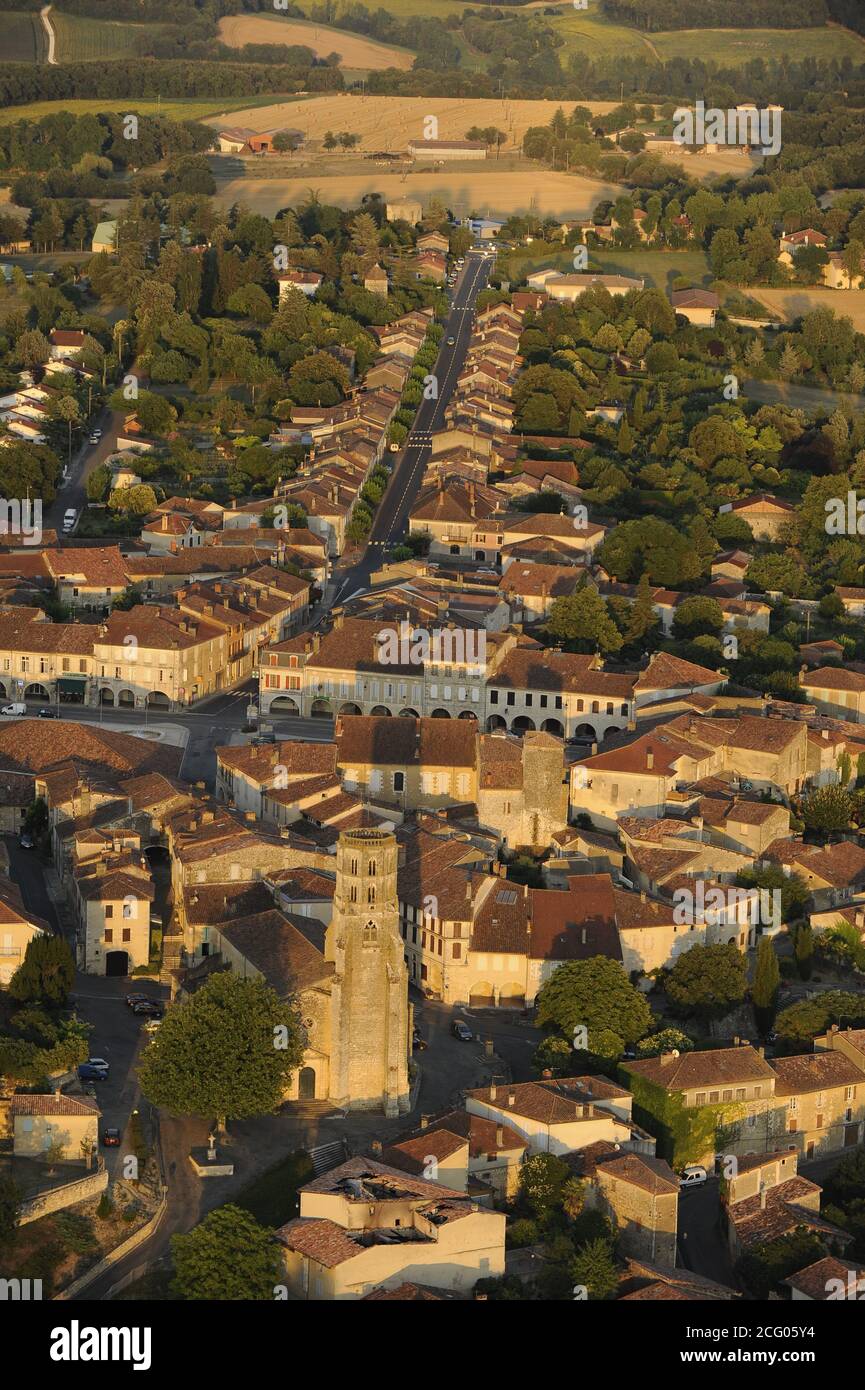 France, Gers, Monfort (aerial view Stock Photo - Alamy