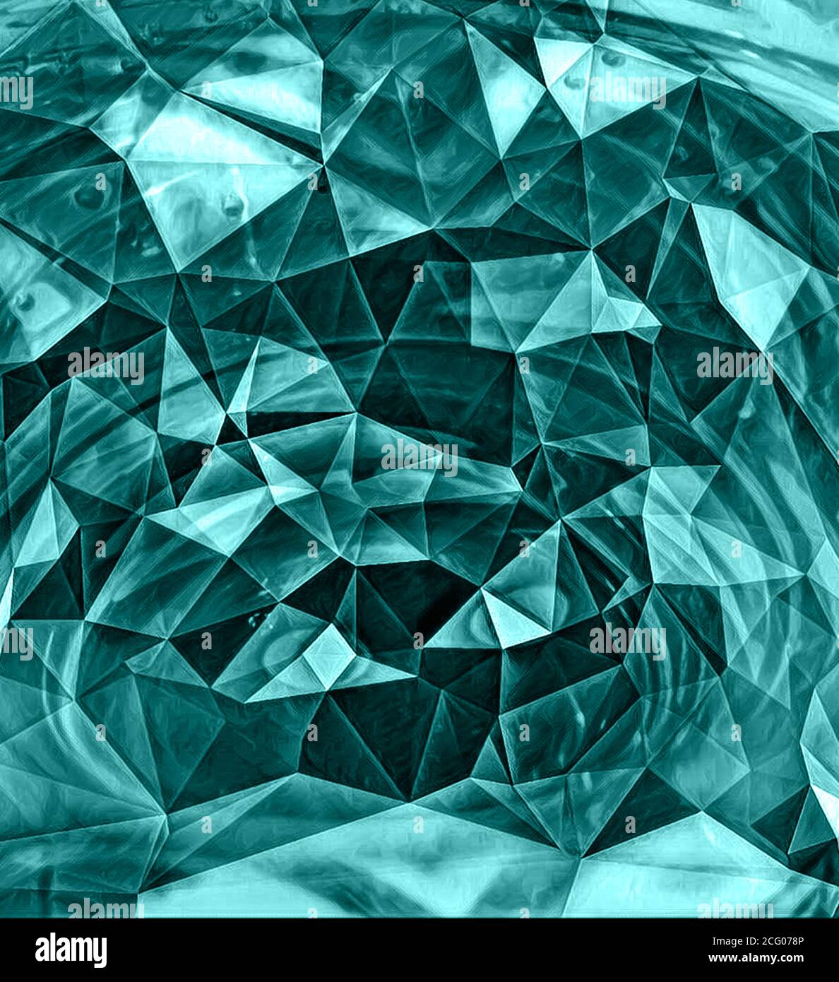 3d abstract blue crystallized background Stock Photo - Alamy