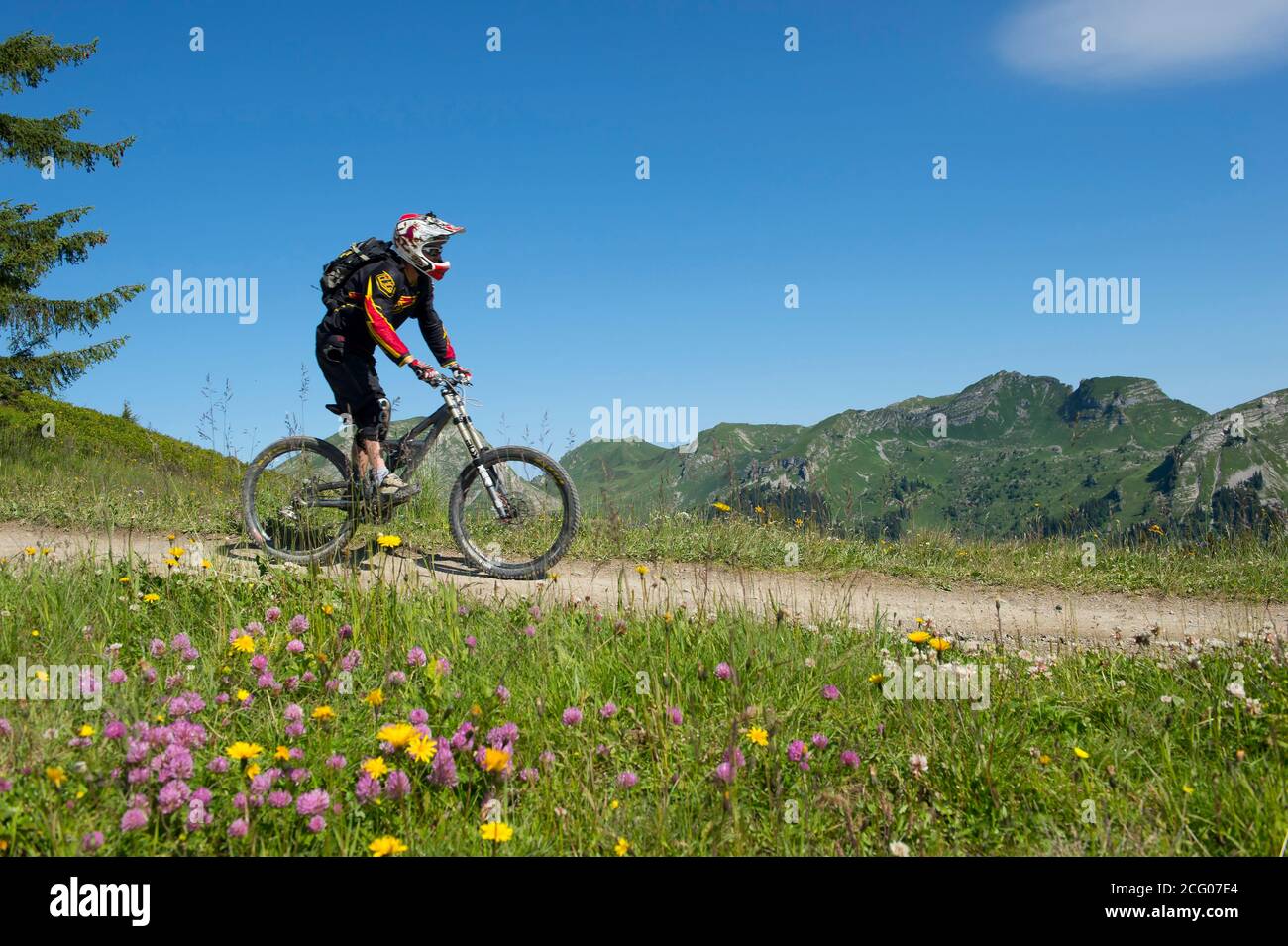 France, Haute Savoie, massif of the Chablais gates du soleil, mountain ...