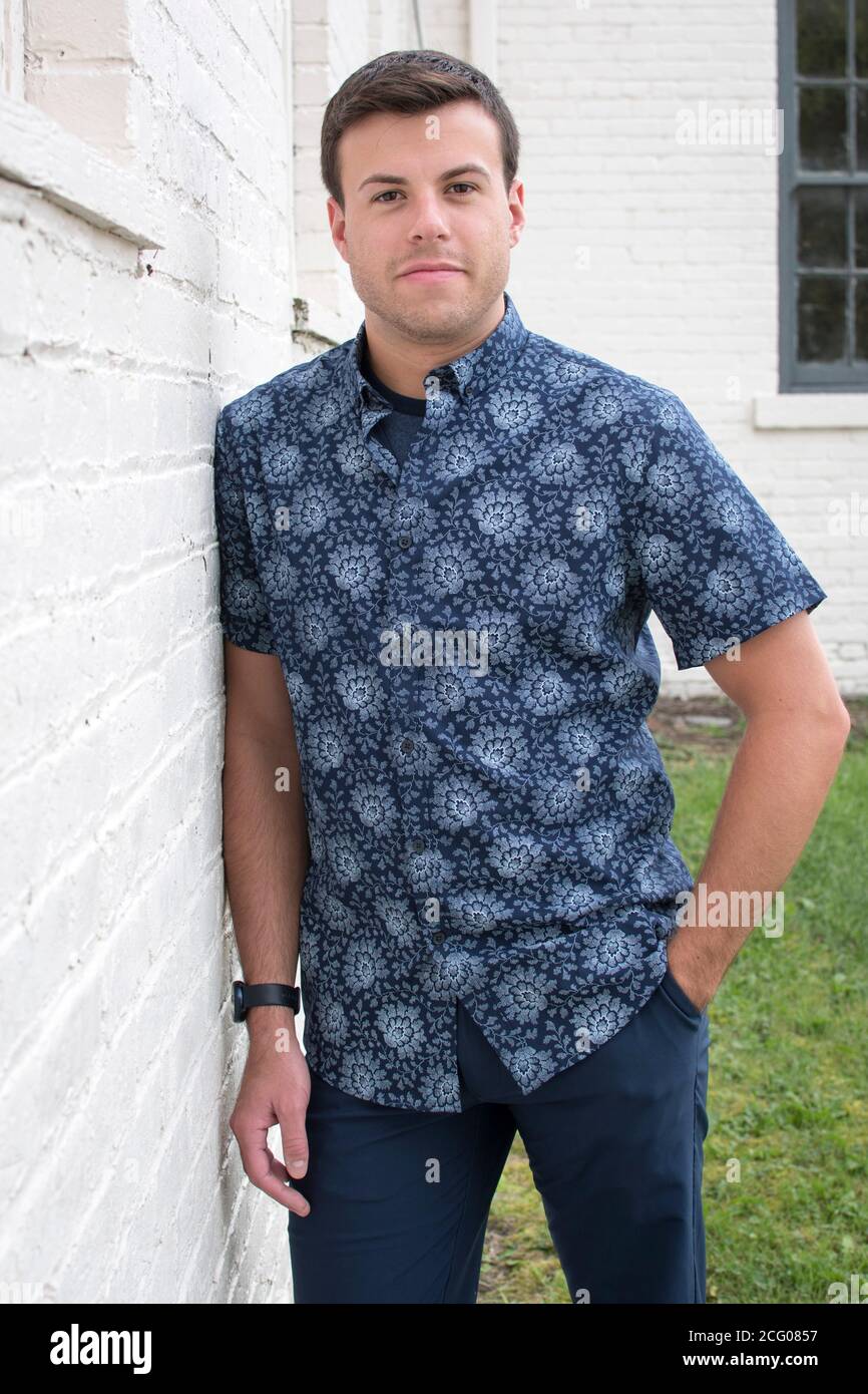 Outdoor portraits of a caucasian male Stock Photo - Alamy
