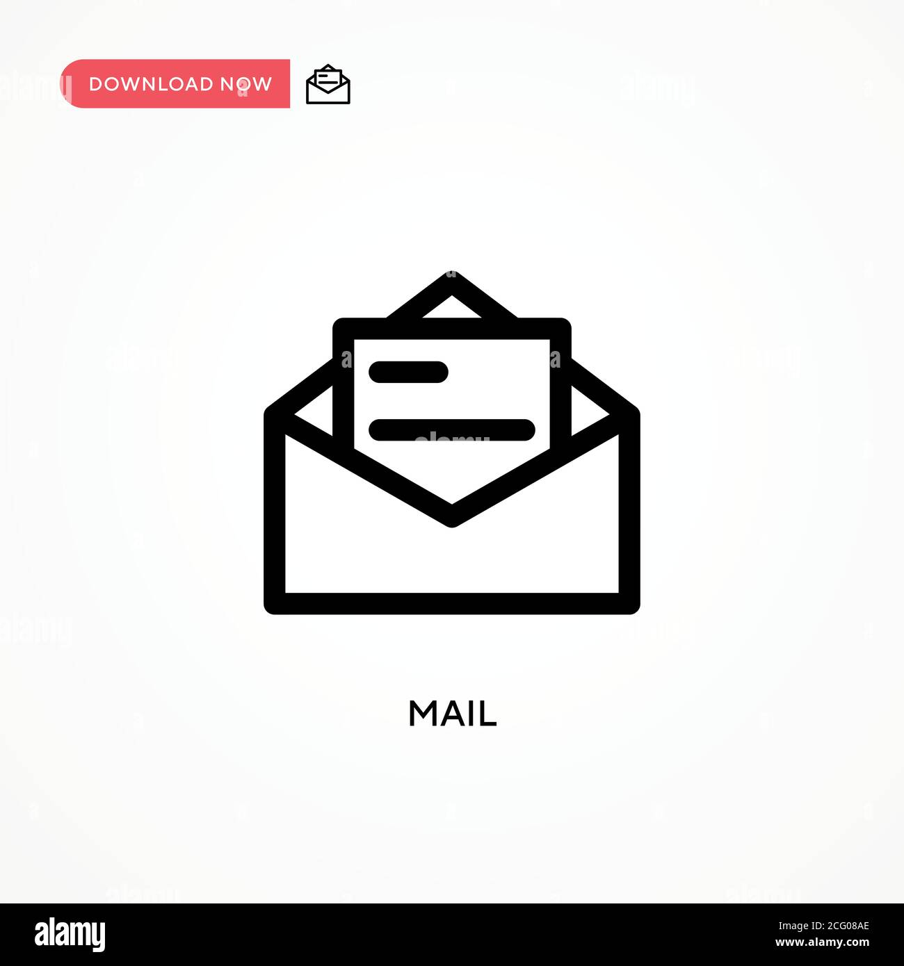 Mail Simple vector icon. Modern, simple flat vector illustration for web site or mobile app ...