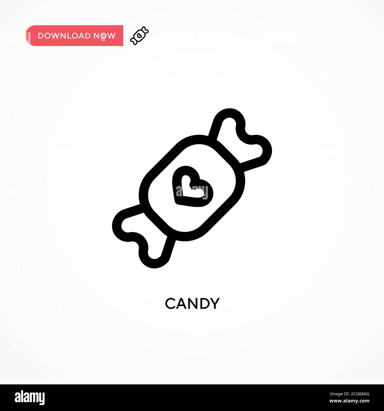 Candy Simple vector icon. Modern, simple flat vector illustration for ...
