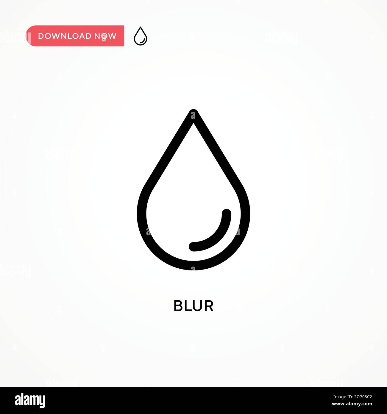 Blur Simple vector icon. Modern, simple flat vector illustration for ...