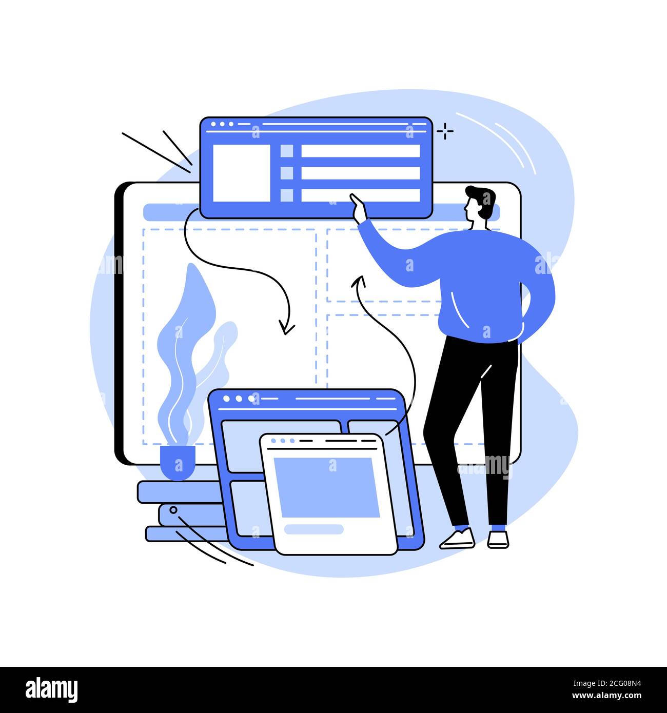 Software app development front Cut Out Stock Images & Pictures - Alamy