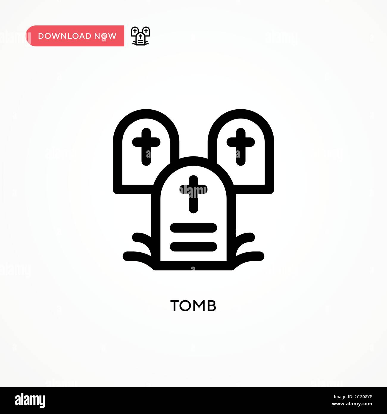 Tomb Simple vector icon. Modern, simple flat vector illustration for web site or mobile app ...