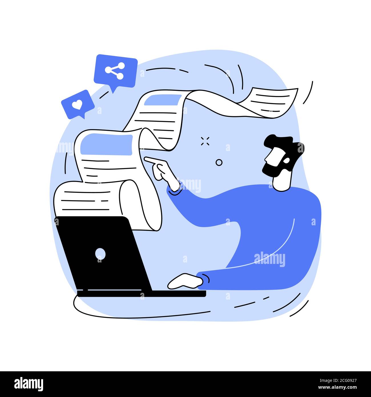 Blog Articles Abstract Concept Vector Illustration Stock Vector Image
