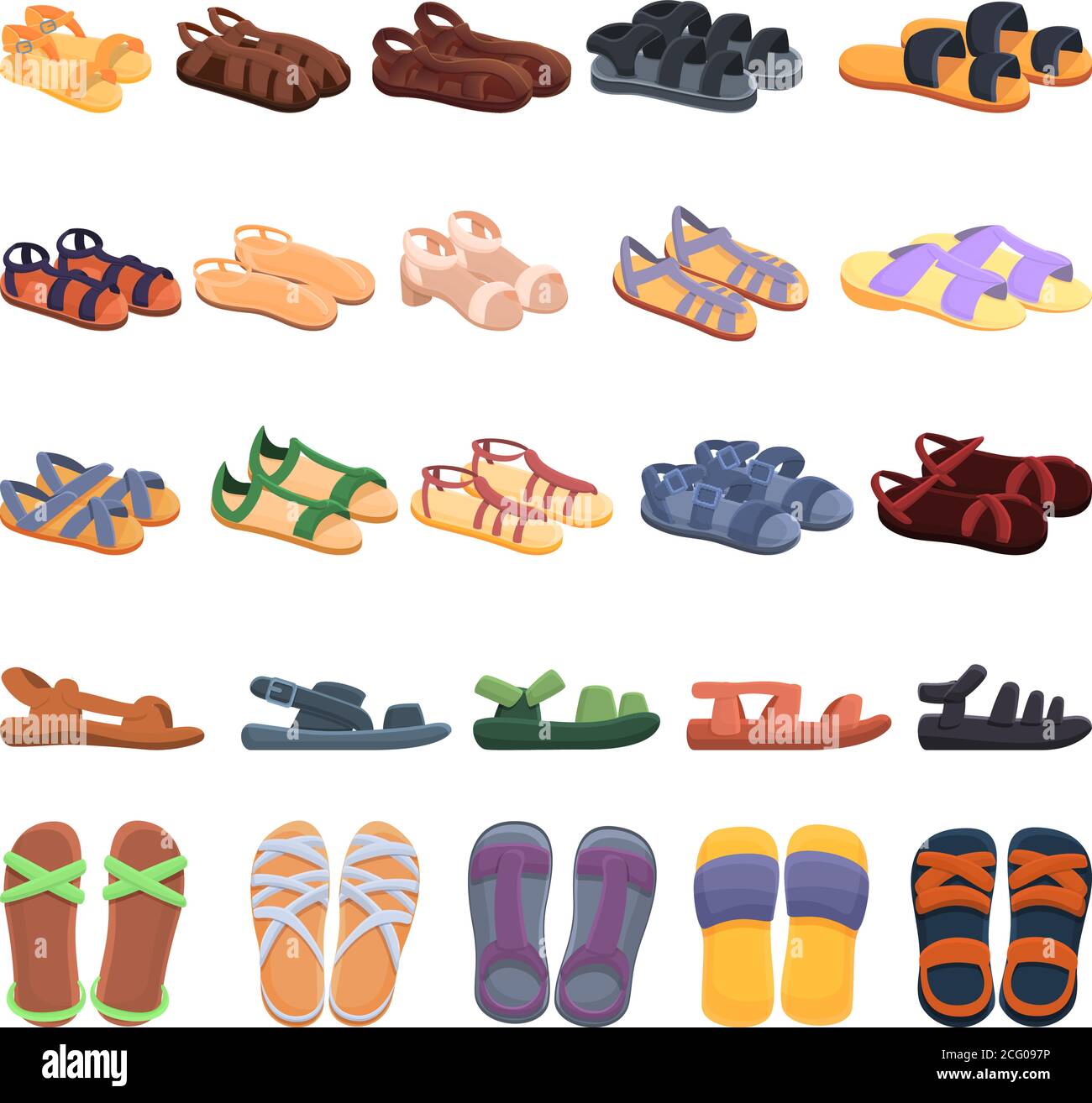 Classic sandals Stock Vector Images - Alamy