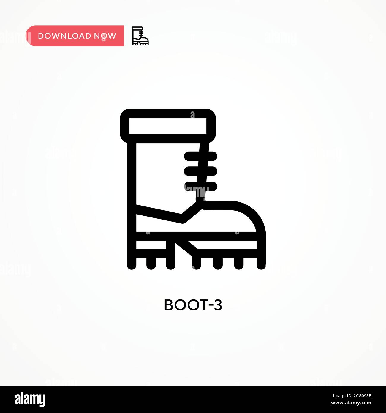 Boot-3 Simple vector icon. Modern, simple flat vector illustration for ...