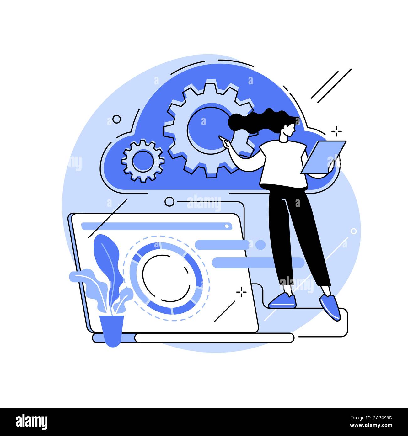 Cloud engineering abstract concept vector illustration Stock Vector ... Cloud engineering abstract concept vector illustration Stock Vector ...