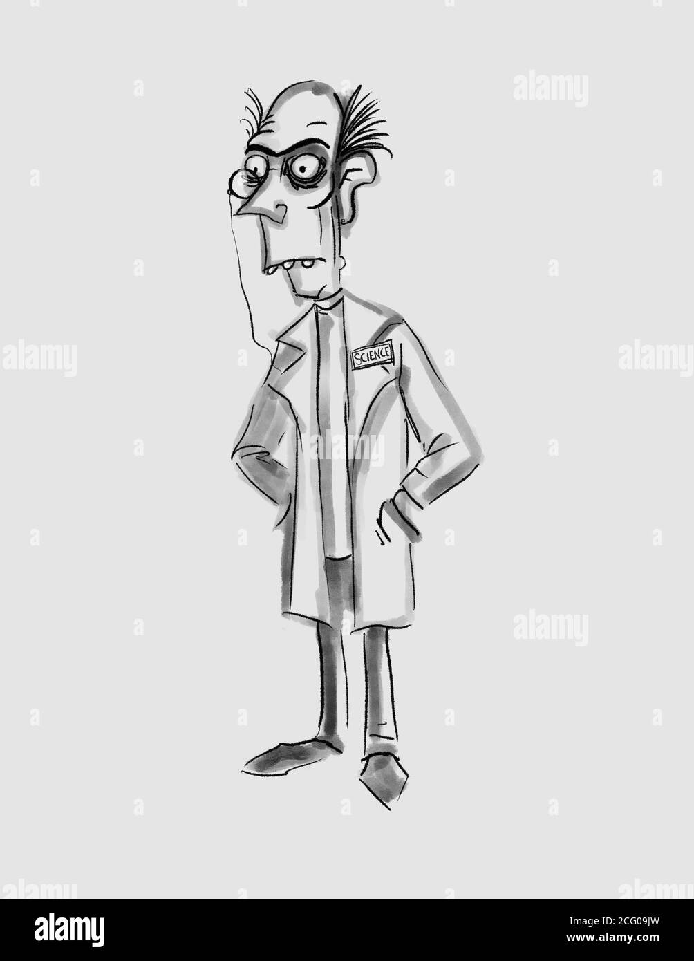 Young doctor laboratory coat Black and White Stock Photos & Images - Alamy