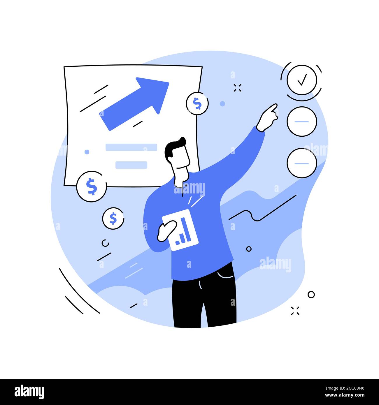 Career growth abstract concept vector illustration Stock Vector Image ...