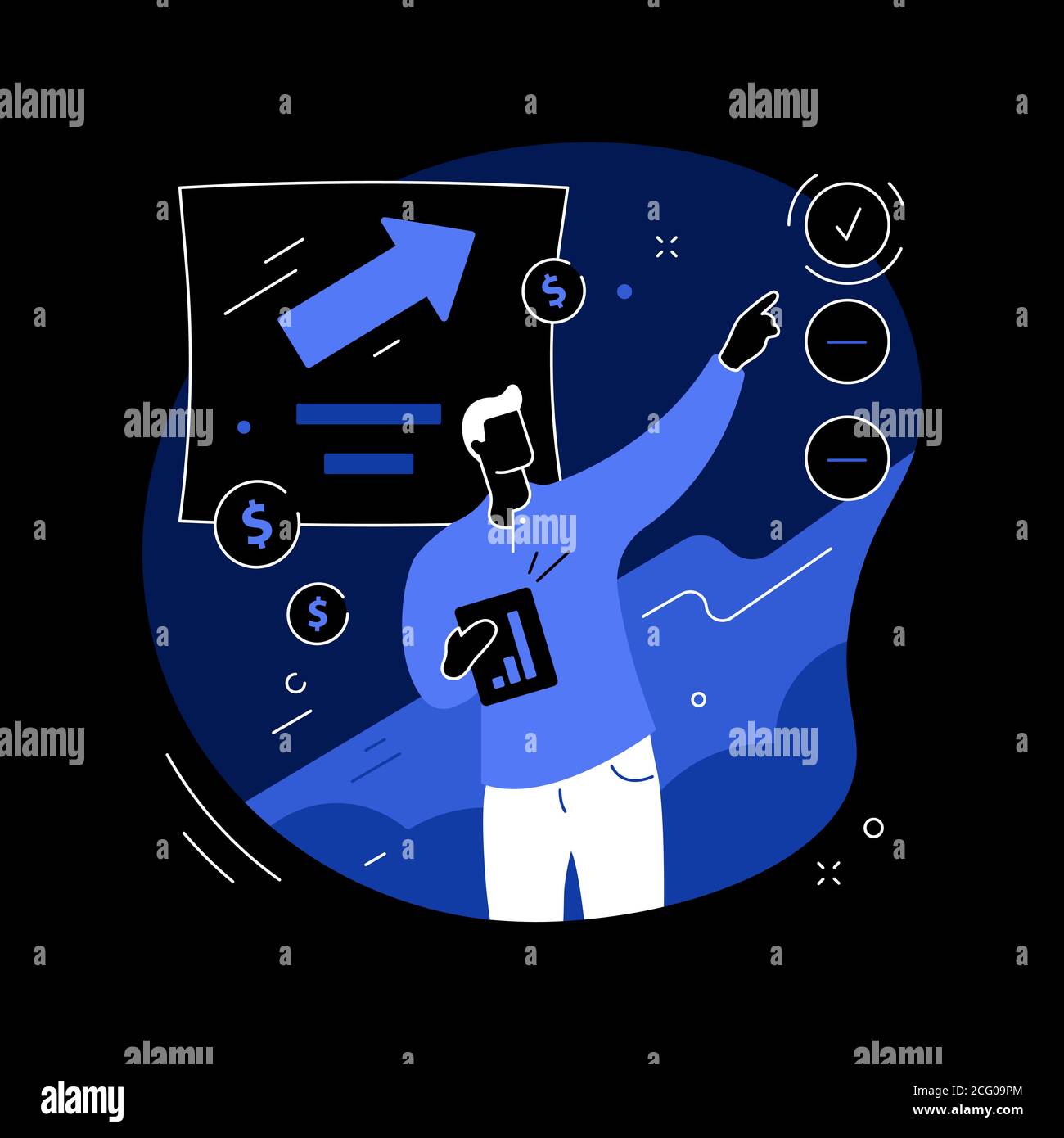 Career growth abstract concept vector illustration Stock Vector Image ...