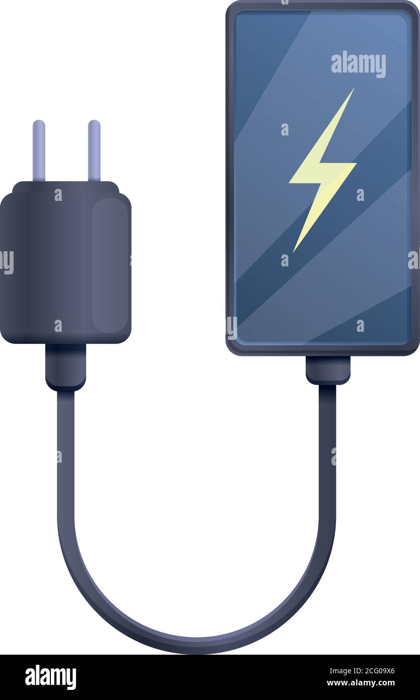 Quick charge smartphone icon. Cartoon of quick charge smartphone vector ...