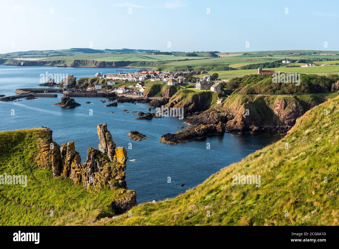 St Abbs coastal path, Scotland Stock Photo - Alamy