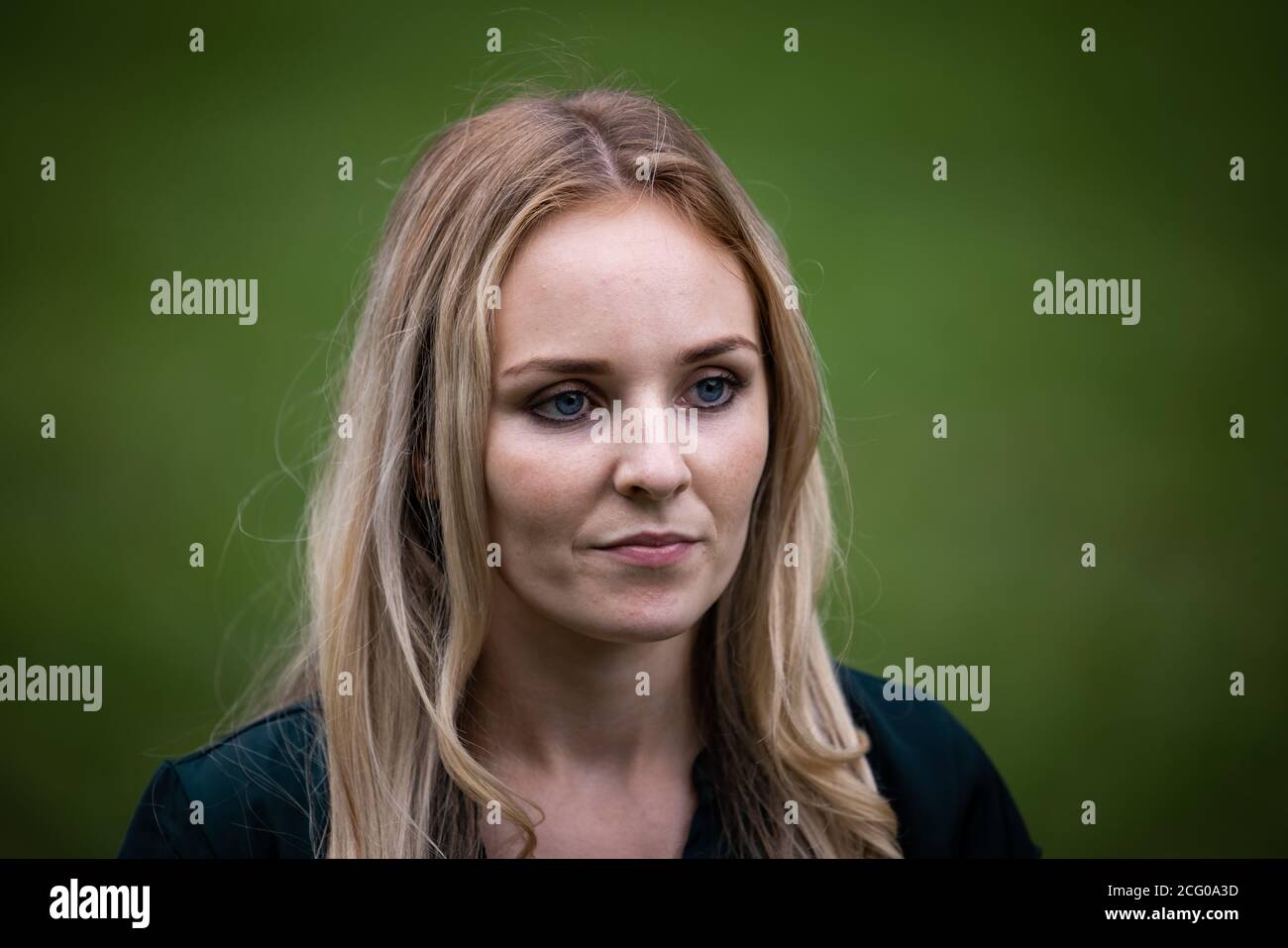 Lissie Harper, the widow of Pc Andrew Harper, in Victoria Tower Gardens ...