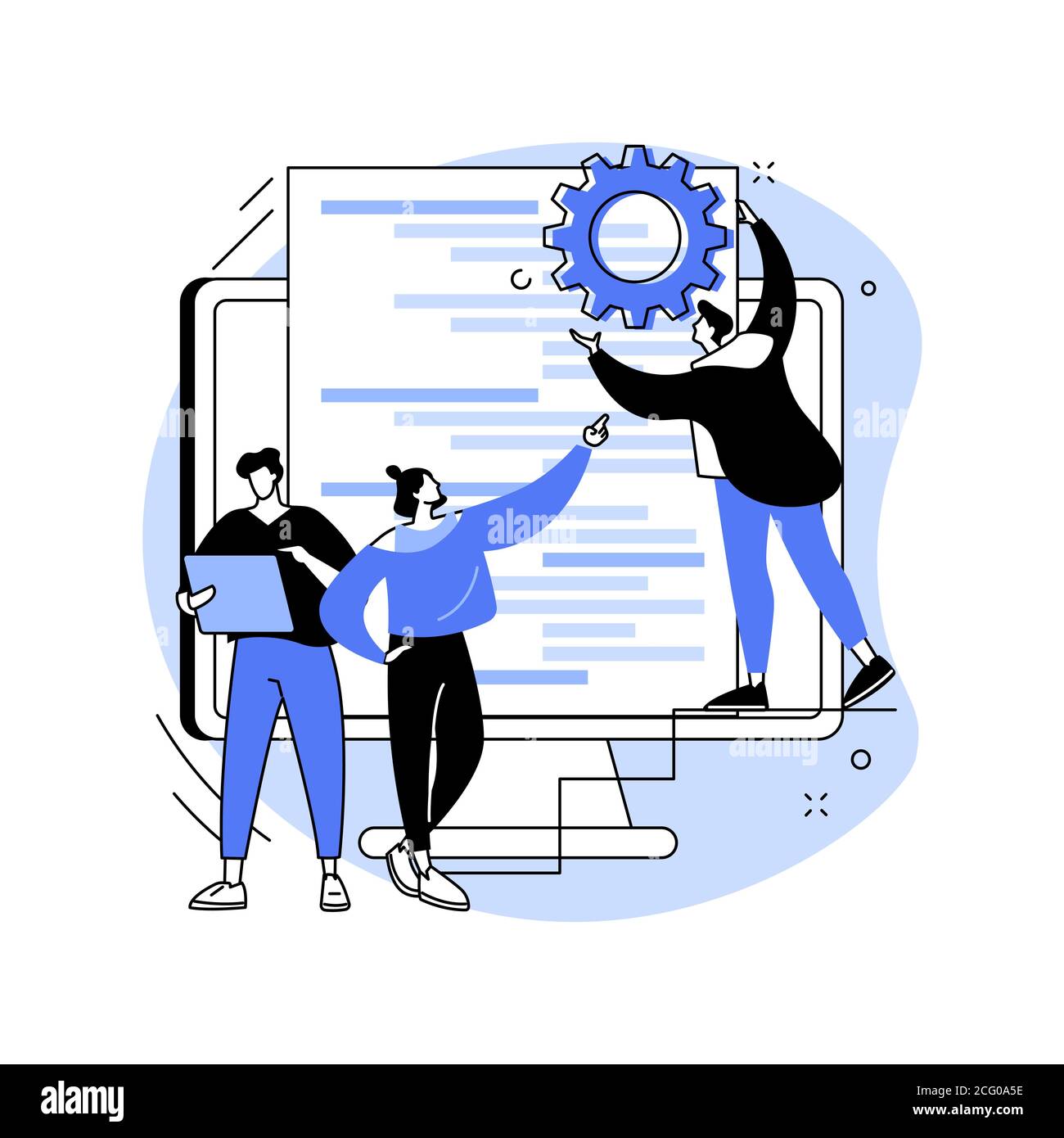 Software development team abstract concept vector illustration Stock ... Software development team abstract concept vector illustration Stock ...