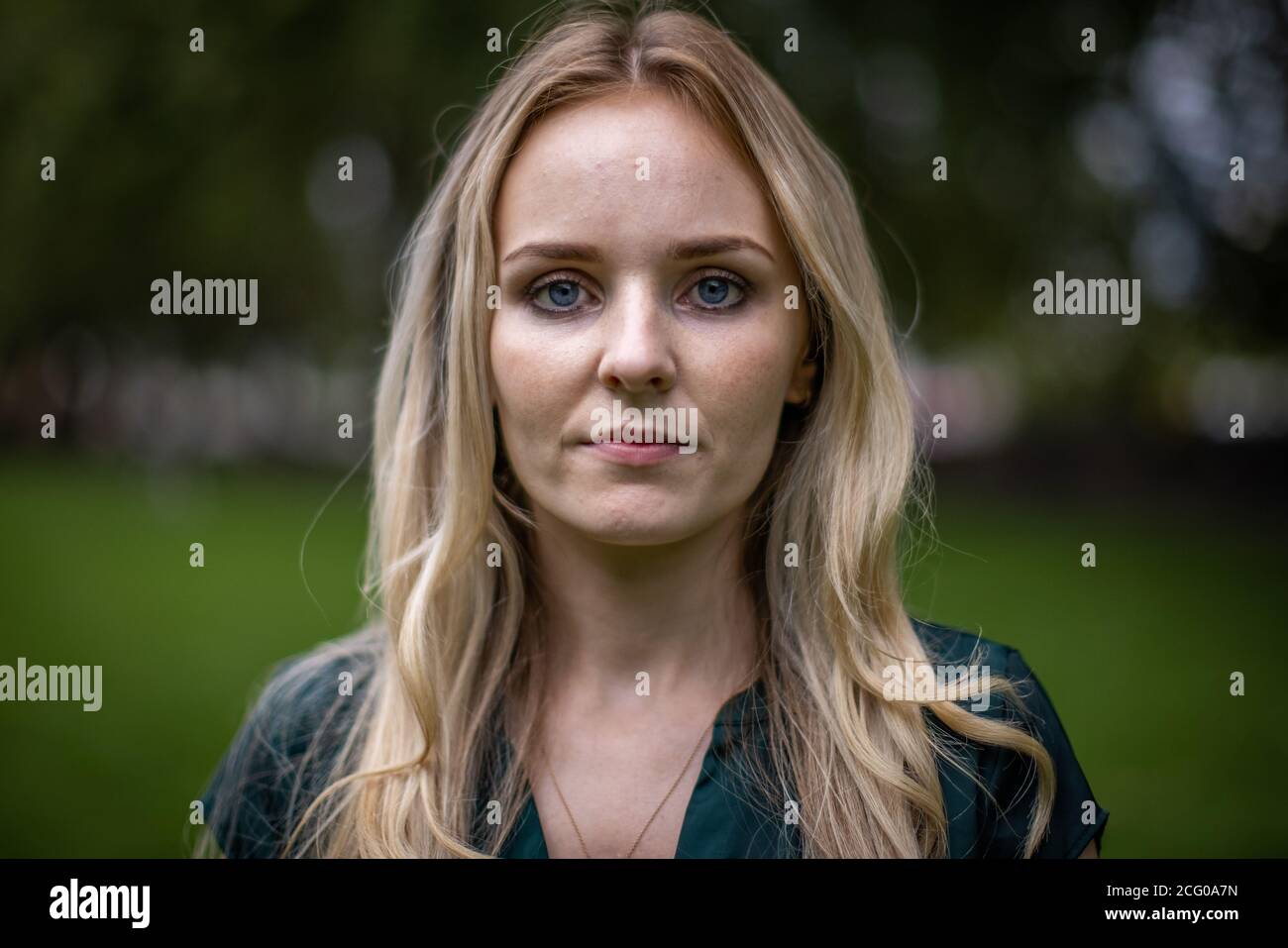 Lissie Harper, the widow of Pc Andrew Harper, in Victoria Tower Gardens ...