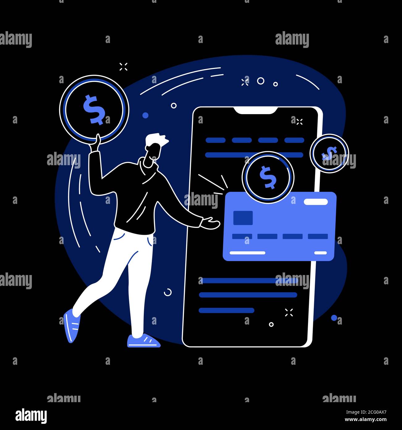 Fees and funding abstract concept vector illustration Stock Vector ...