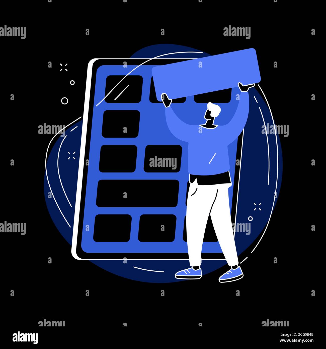 Portfolio abstract concept vector illustration Stock Vector Image & Art ...