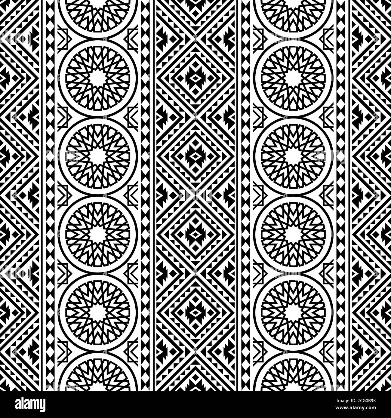 Traditional seamless ethnic pattern texture design vector Stock Photo ...