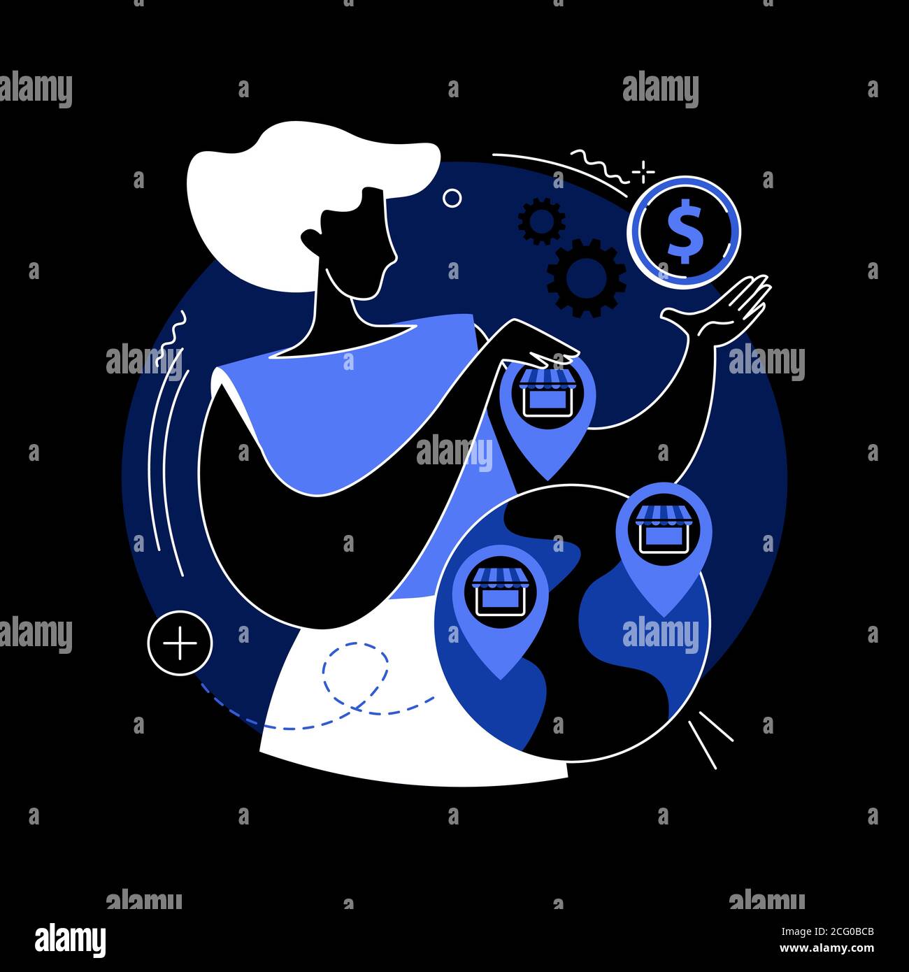 Intellectual vector concept black Stock Vector Images - Alamy