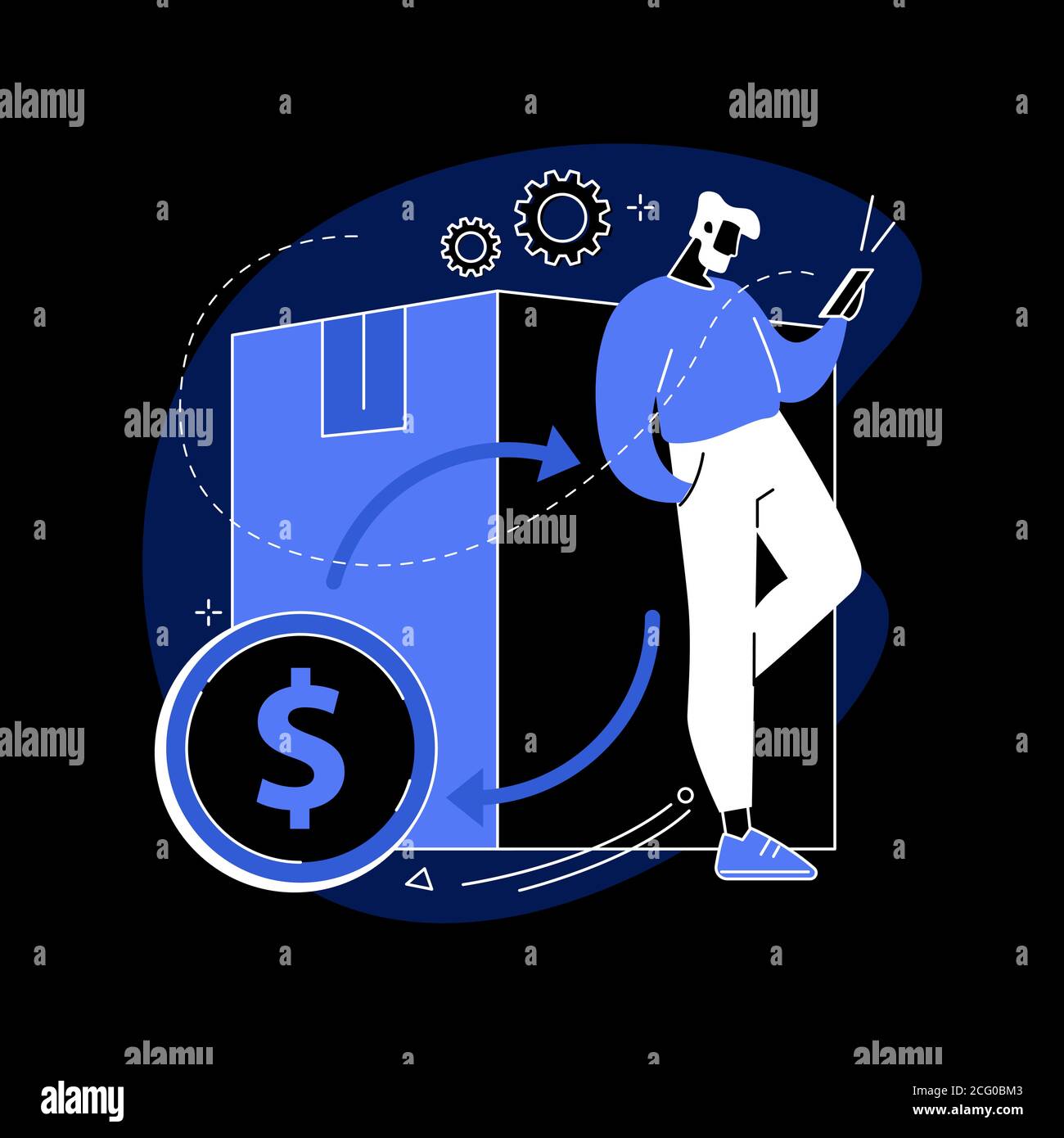 Returns and refunds abstract concept vector illustration Stock Vector ...