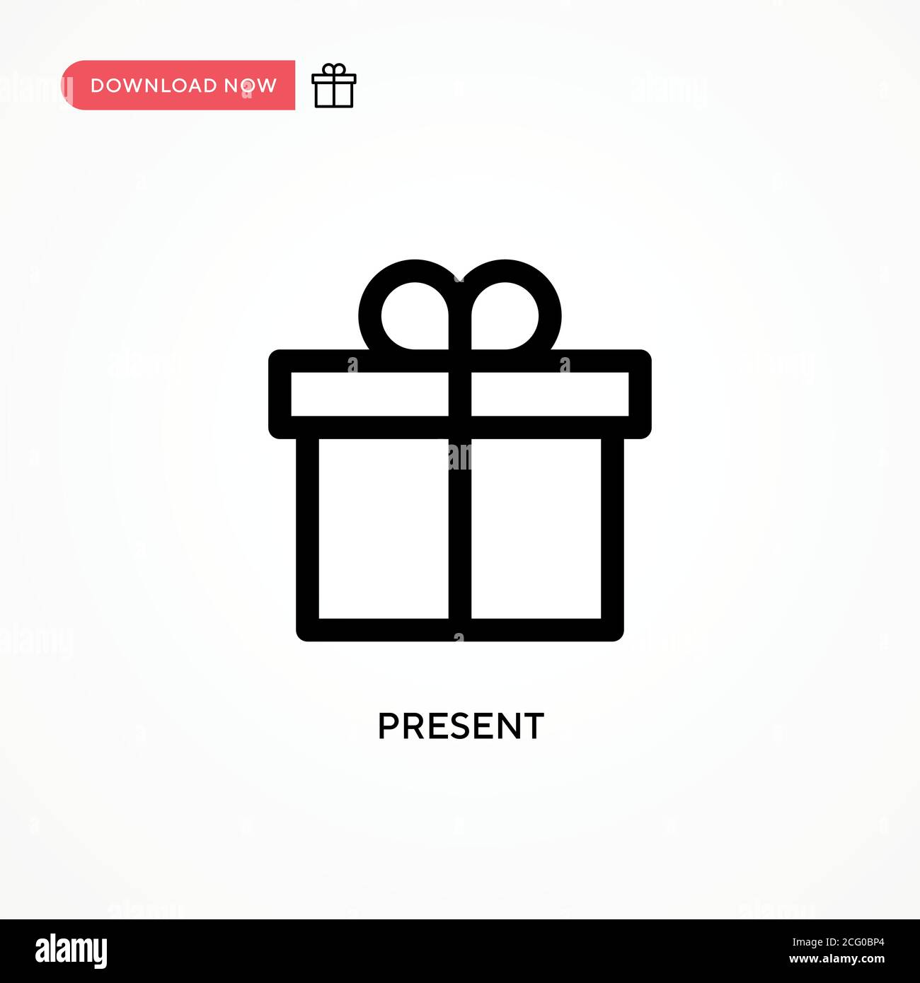 Present Simple vector icon. Modern, simple flat vector illustration for ...