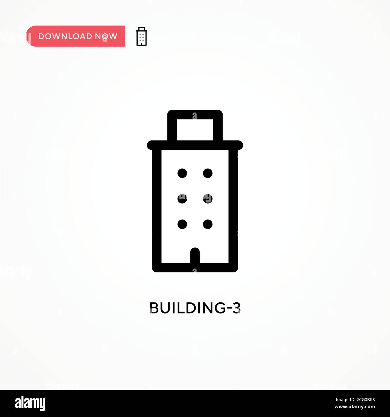 Building-3 Simple vector icon. Modern, simple flat vector illustration ...