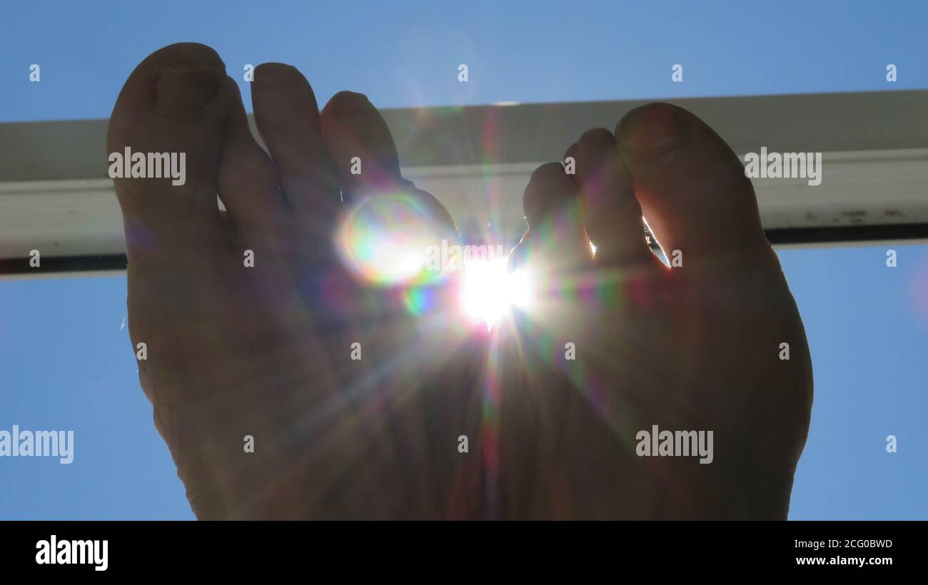 Between the toes hi-res stock photography and images - Alamy