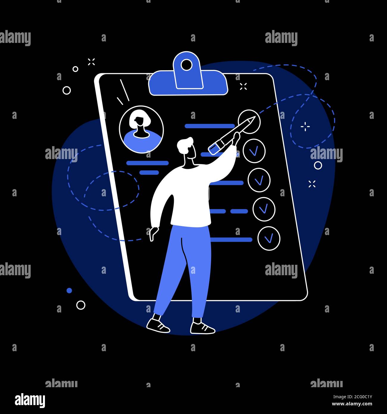 Employee assessment abstract concept vector illustration Stock Vector ...