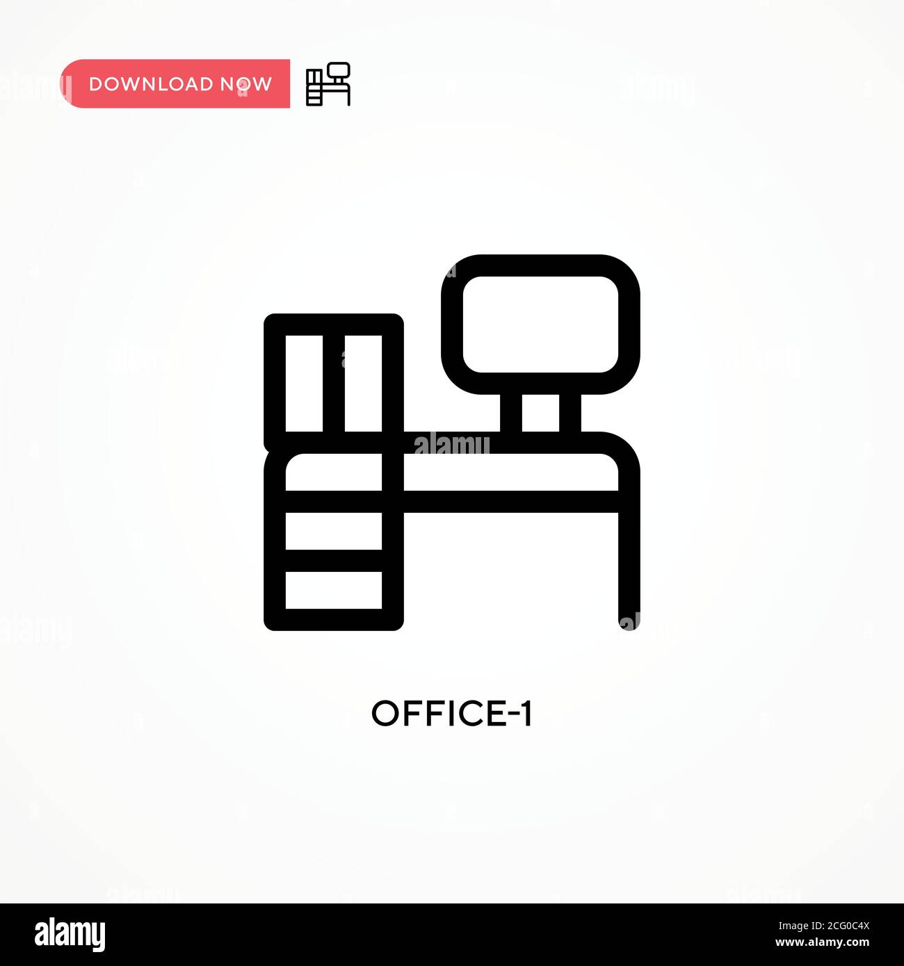 Office-1 Simple vector icon. Modern, simple flat vector illustration ...