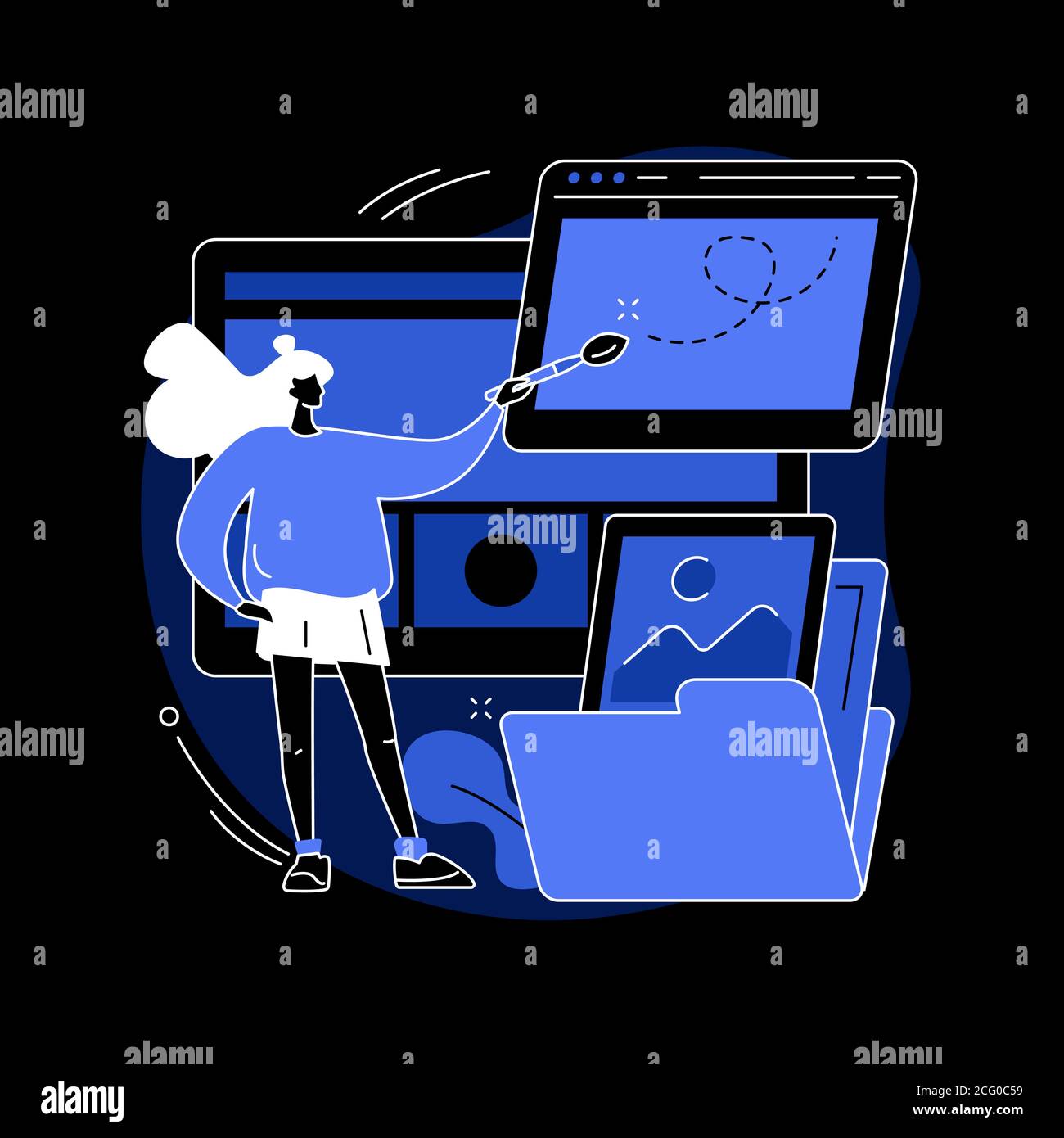 Web design abstract concept vector illustration Stock Vector Image ...