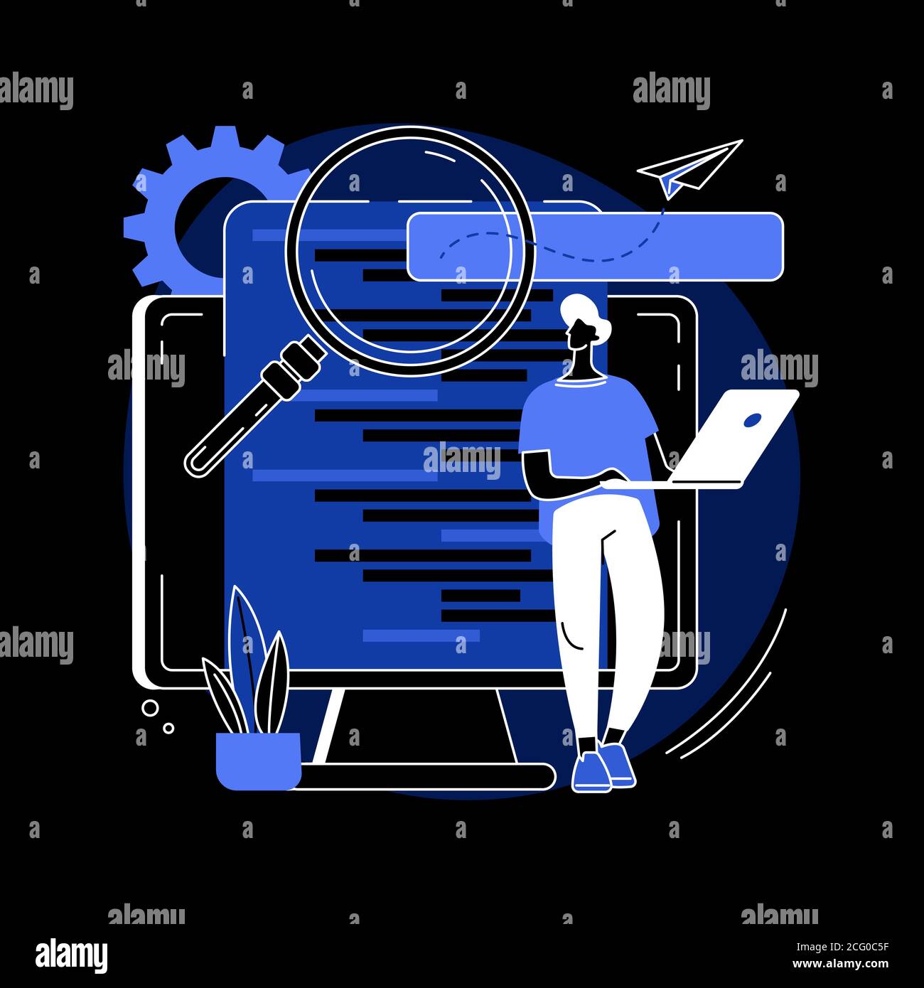 HTML5 website development abstract concept vector illustration Stock ...