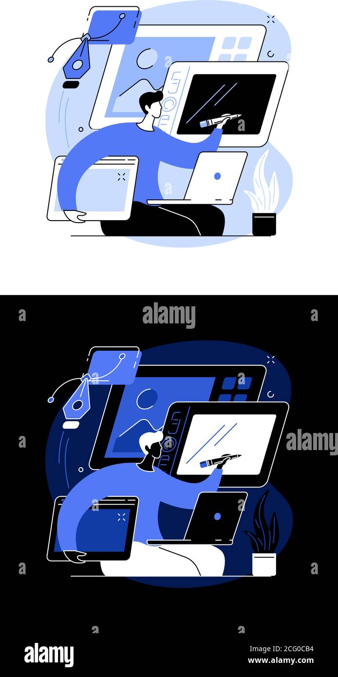 Graphic design abstract concept vector illustration Stock Vector Image ...