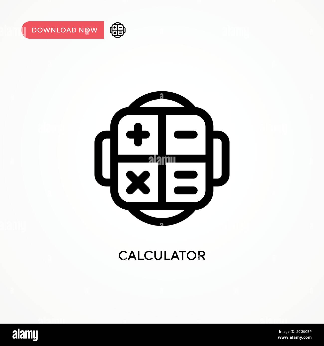Calculator Simple vector icon. Modern, simple flat vector illustration ...