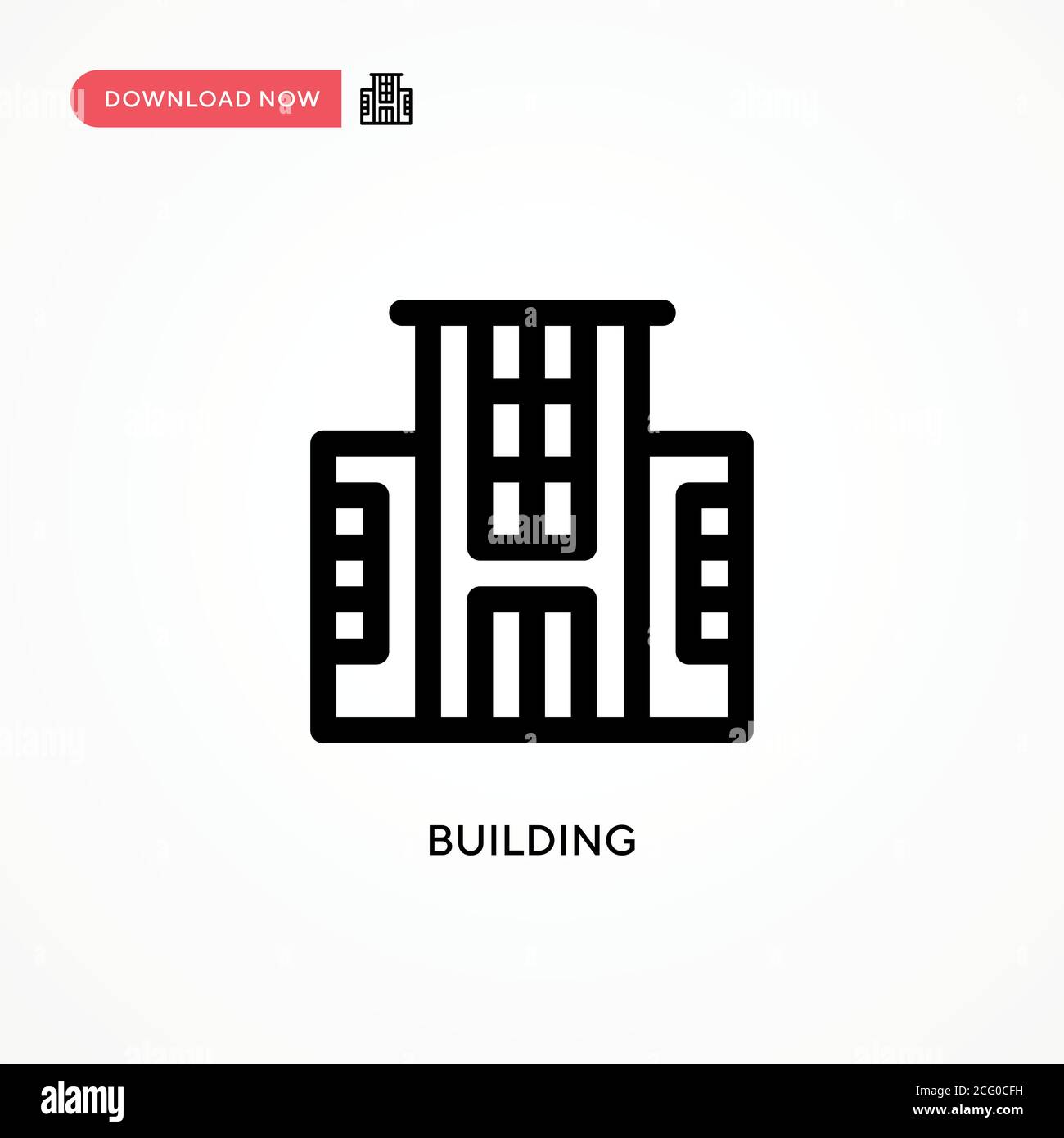 Building Simple vector icon. Modern, simple flat vector illustration ...