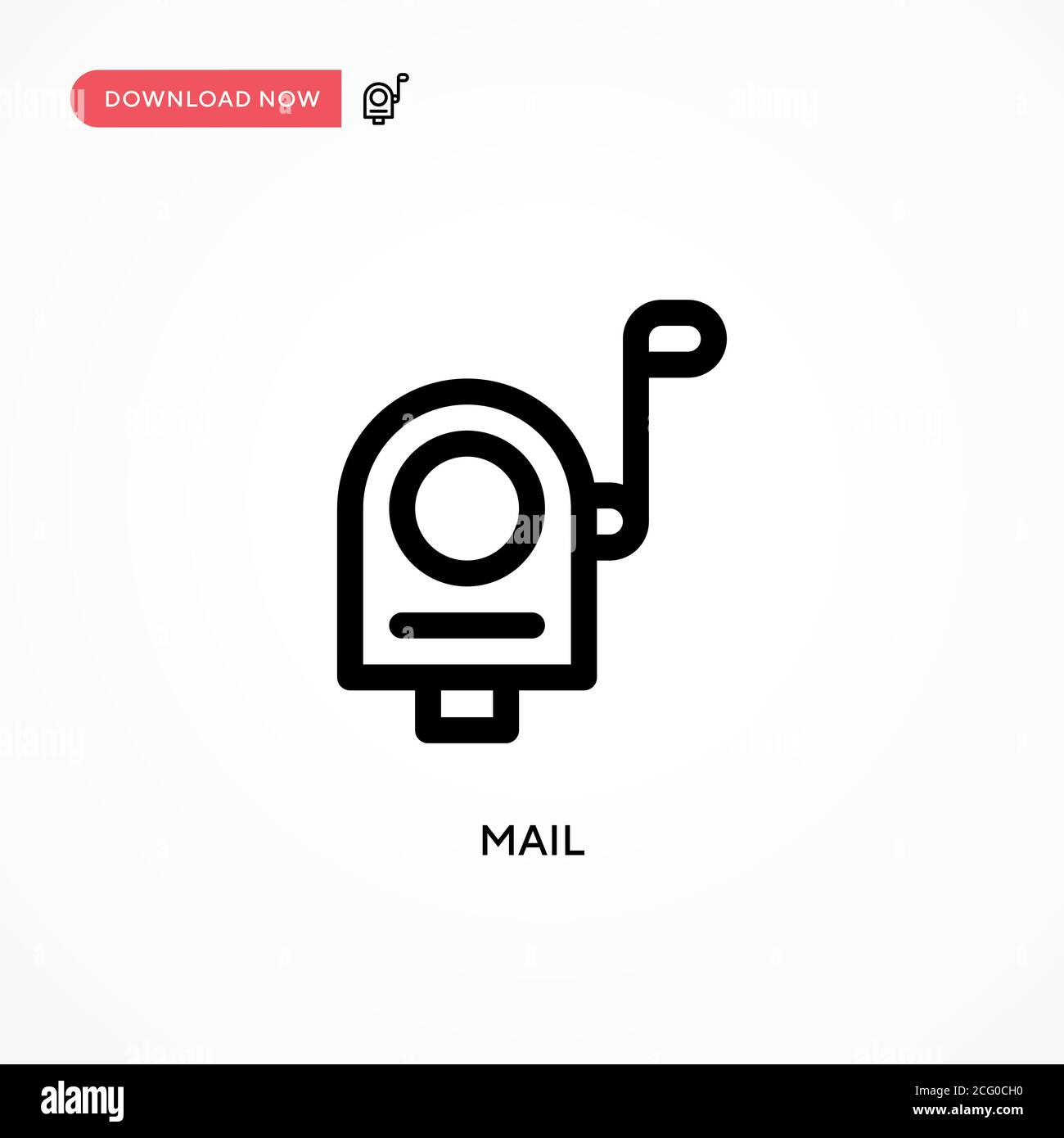 Mail Simple vector icon. Modern, simple flat vector illustration for ...