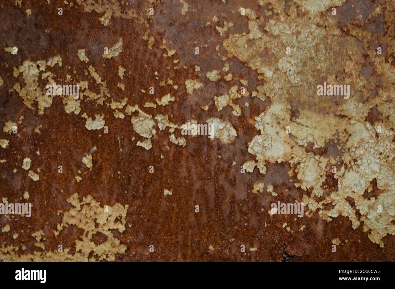 Rust and oxidized background. Old iron panel. Red, brown and black rust ...