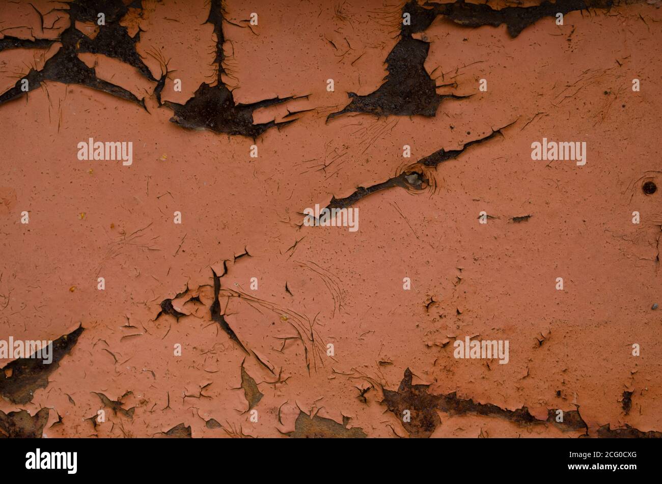 Rust and oxidized background. Old iron panel. Red, brown and black rust ...