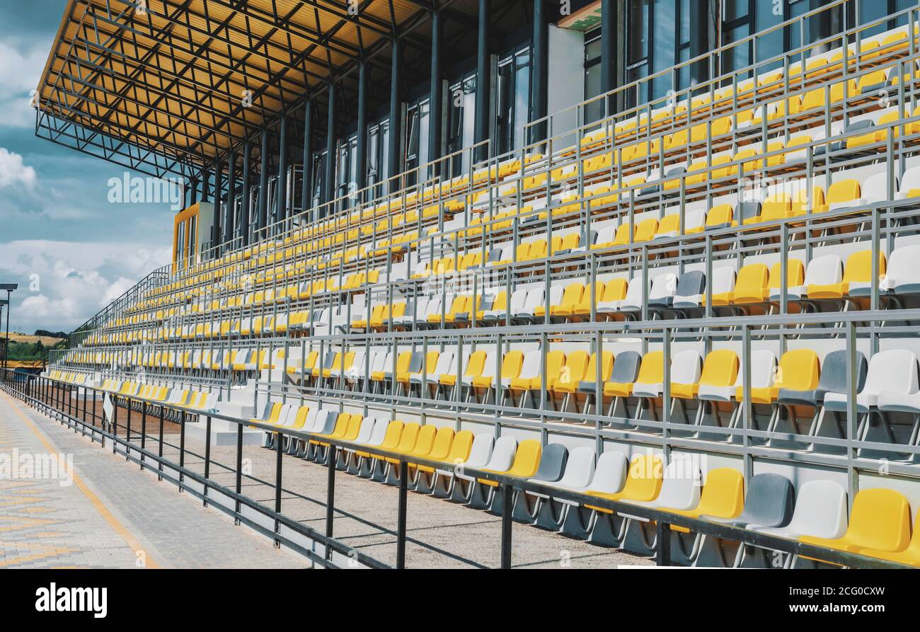 Soccer podium stadium hi-res stock photography and images - Alamy