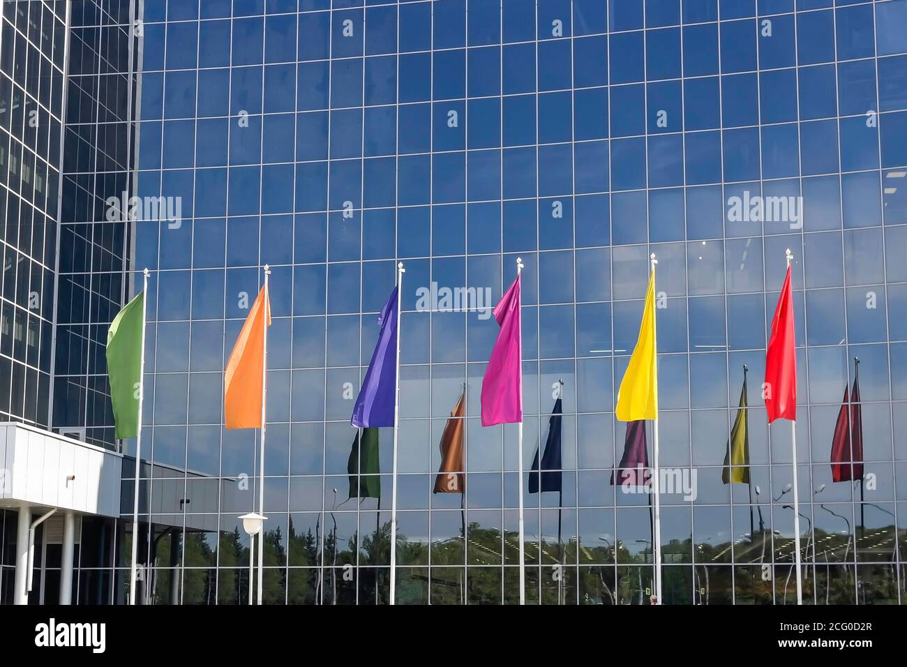 Hanging paper flags hi-res stock photography and images - Alamy