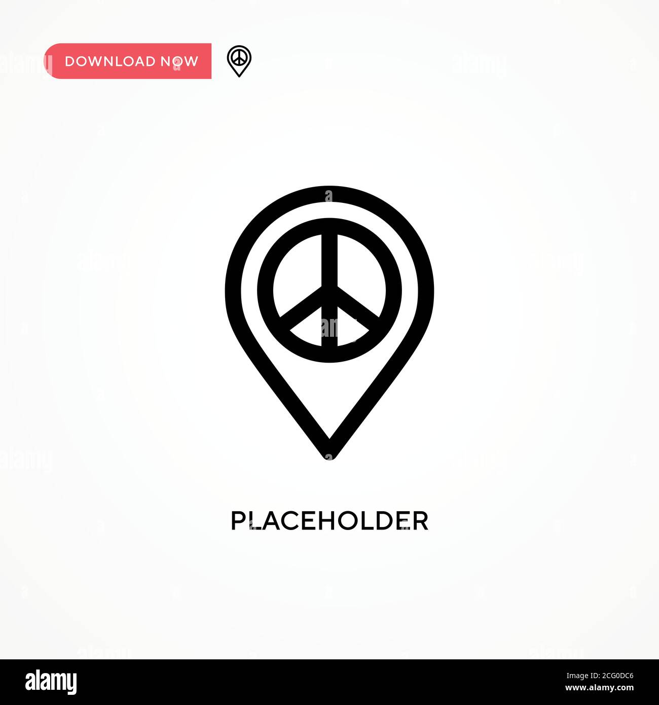 Placeholder Simple vector icon. Modern, simple flat vector illustration ...
