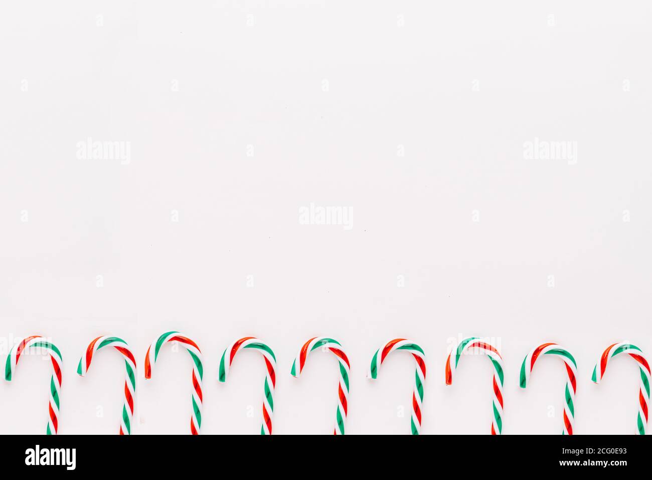 Traditional christmas sweets, candy cane sweets on white background ...