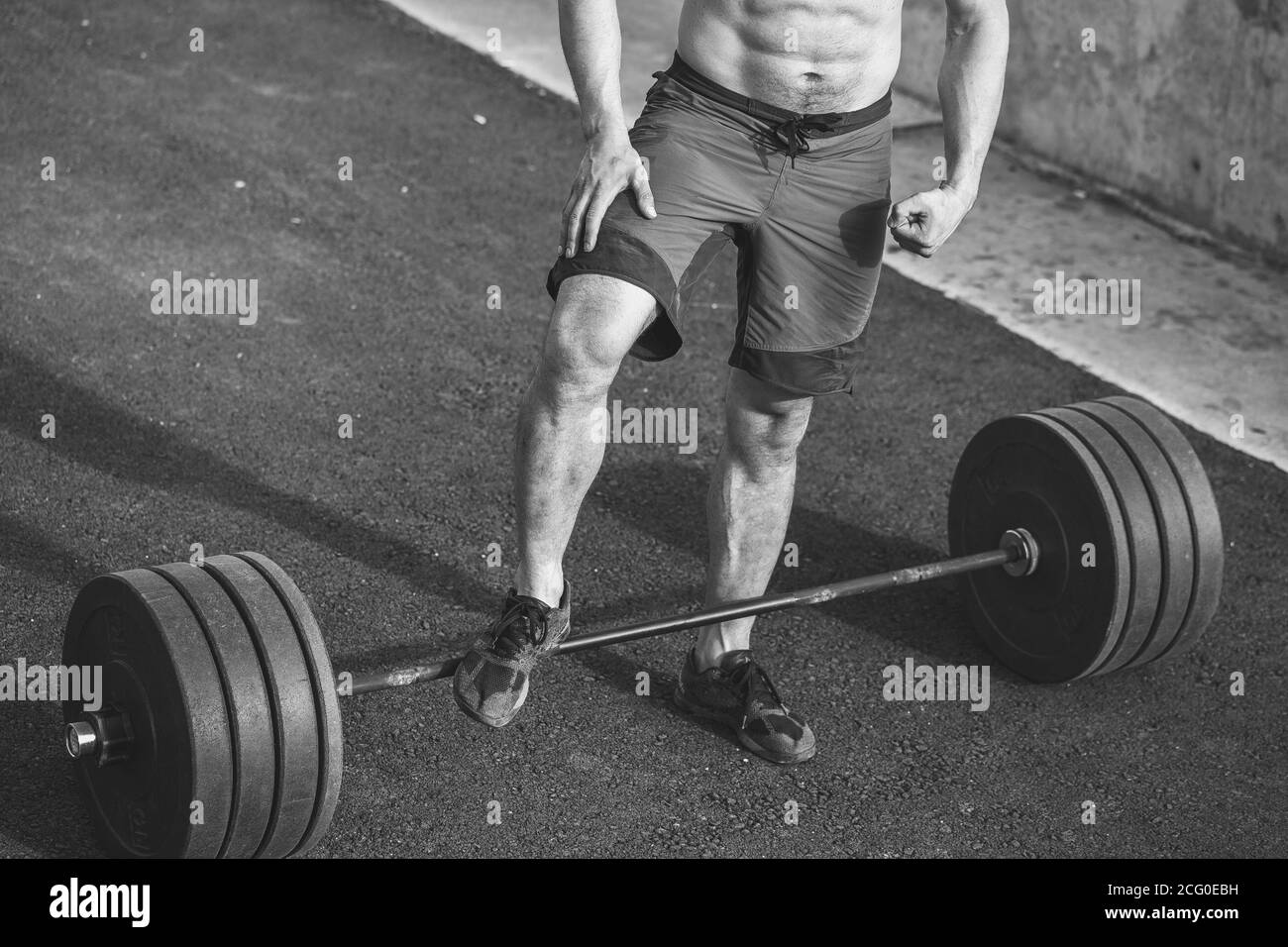 Together working out Black and White Stock Photos & Images - Alamy