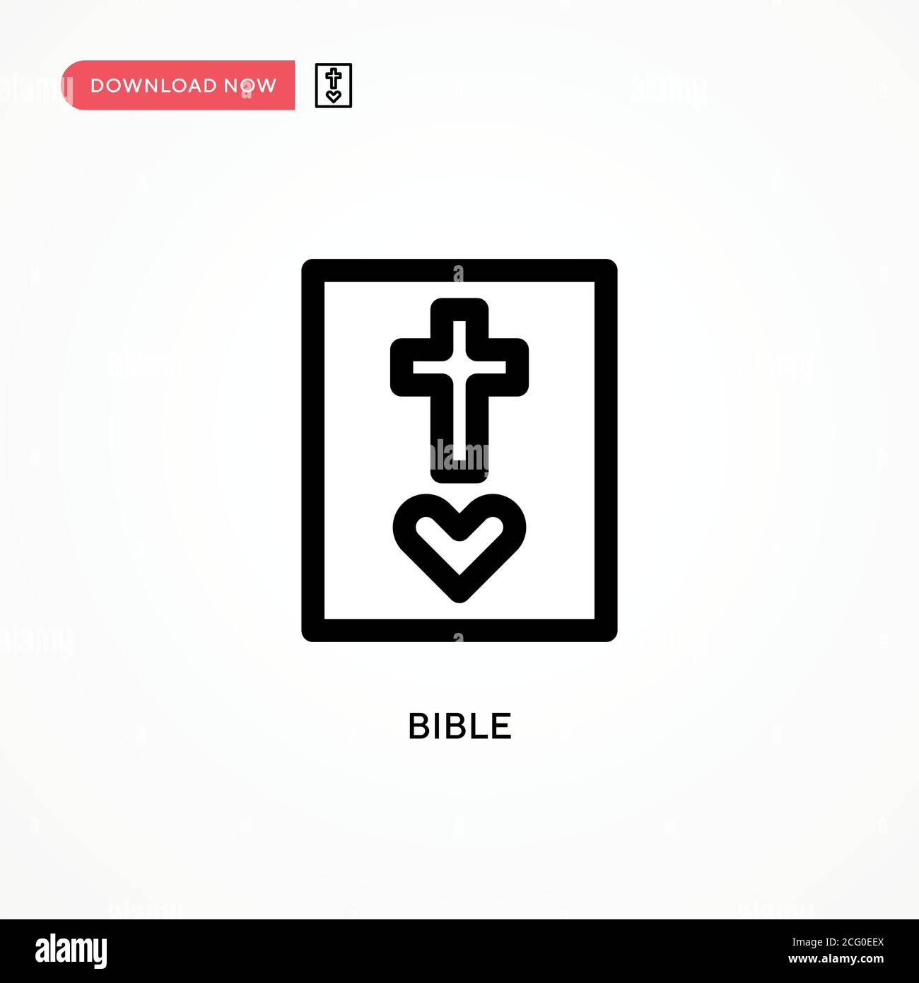 Bible Simple vector icon. Modern, simple flat vector illustration for ...