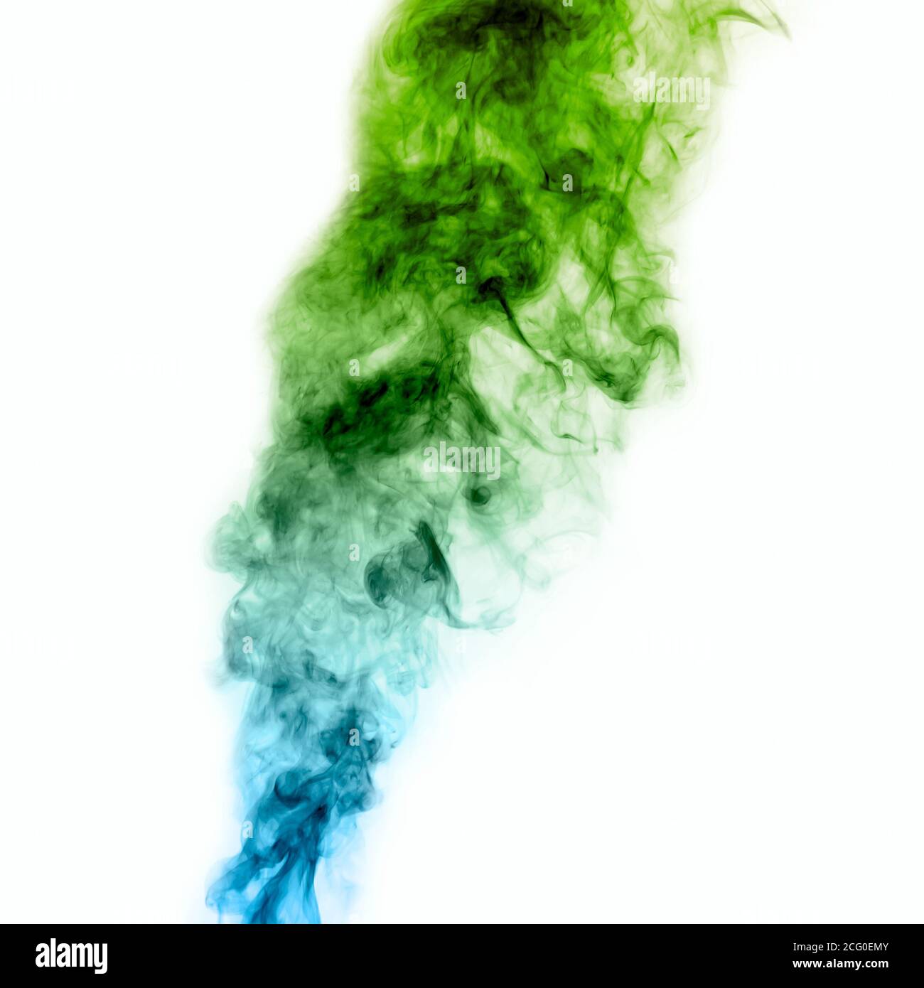 Beautiful colorful Smoke on White background Stock Photo - Alamy